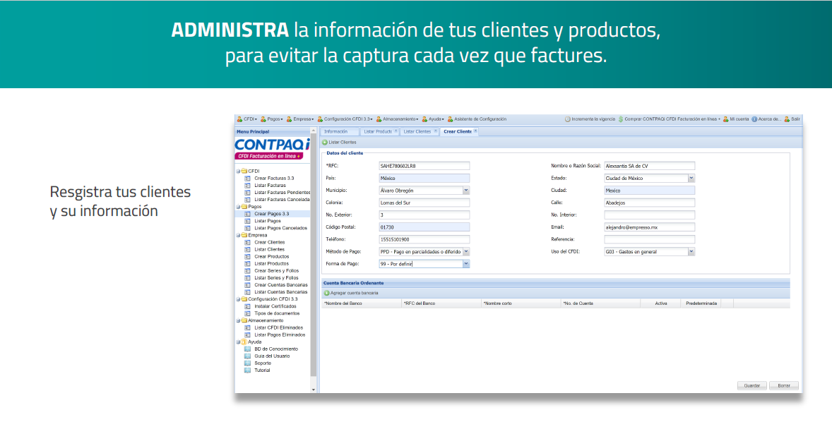 Factura Electrónica Gratis con CONTPAQi CFDI Facturación en línea+